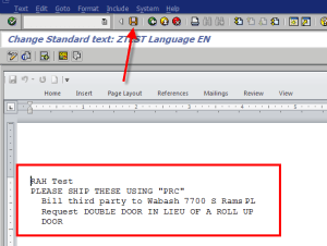 SAP – Standard Text Functionality – Transaction SO10 | PortSAP Blogging