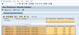 SAP MMSC_MASS – Mass Extension of Storage Locations view of Material ...