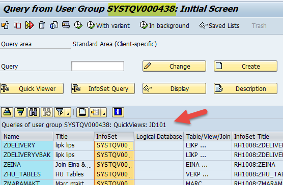 SAP SQVI – How to execute other User’s Quick Viewer Queries (SQVI) | PortSAP Blogging