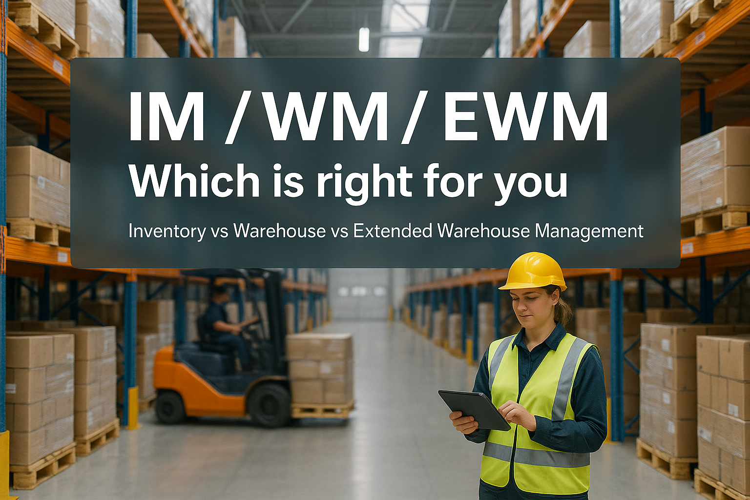 SAP Supply Chain: IM vs. WM vs. EWM – what they do, how they fit, and ...