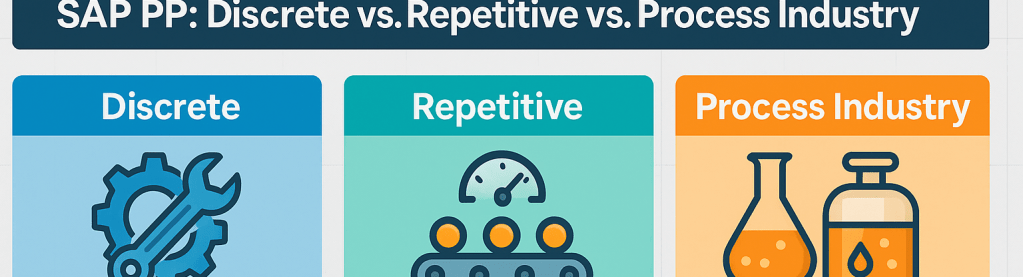 SAP PP: Discrete vs. Repetitive vs. Process Industry — How to Choose ...